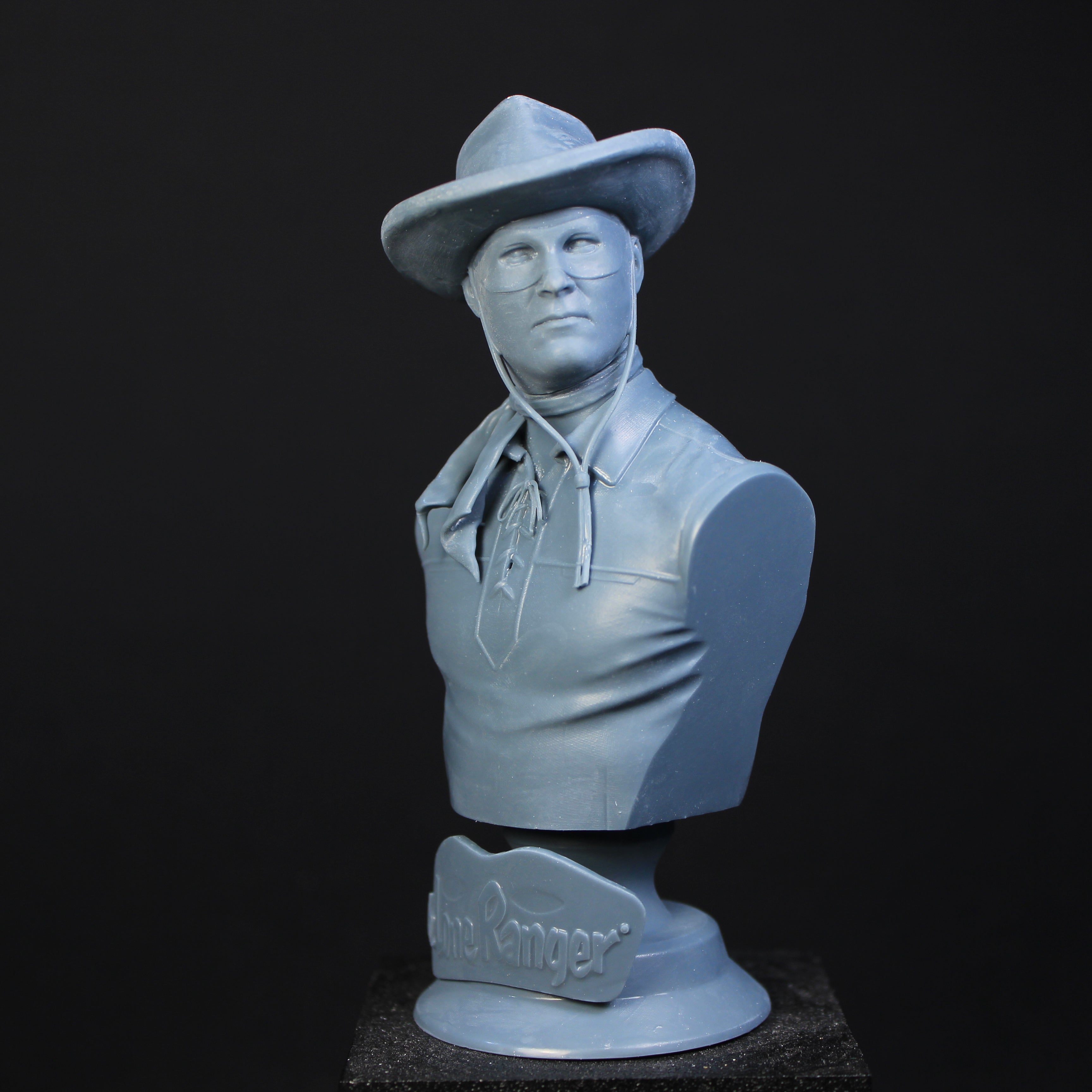 Lone Ranger Bust - 300mm - 3D Print - Unpainted – Rise 3D Printing
