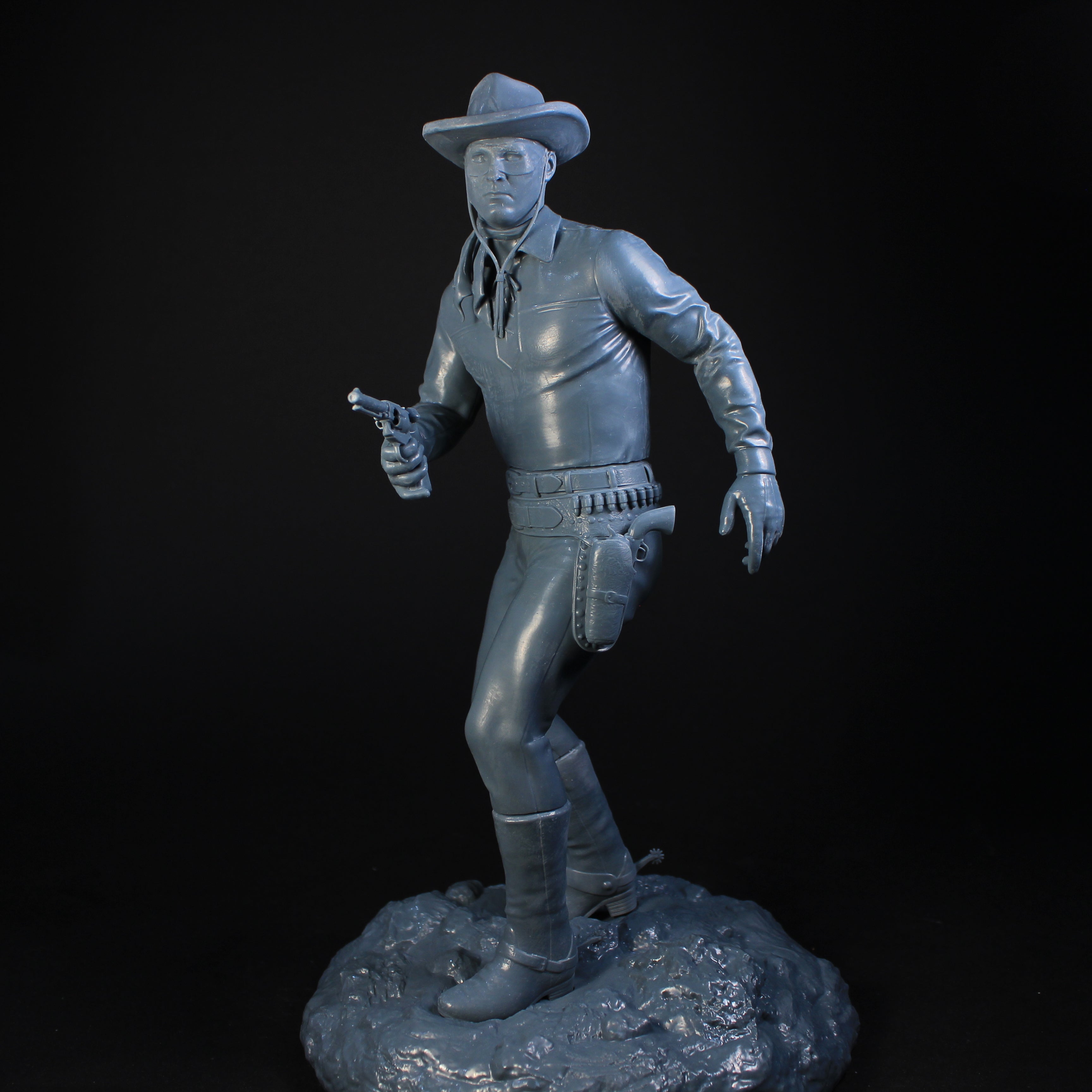 Lone Ranger - Full Figure - 300mm - 3D Printed - Unpainted – Rise 3D Builds